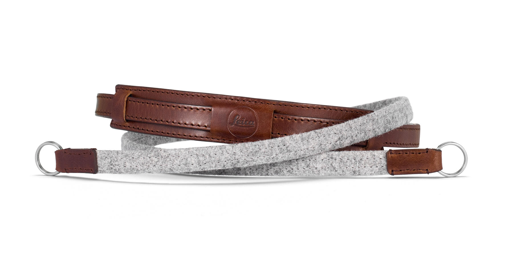 Leica carrying strap vintage, leather, brown, canvas, grey | Leica ...